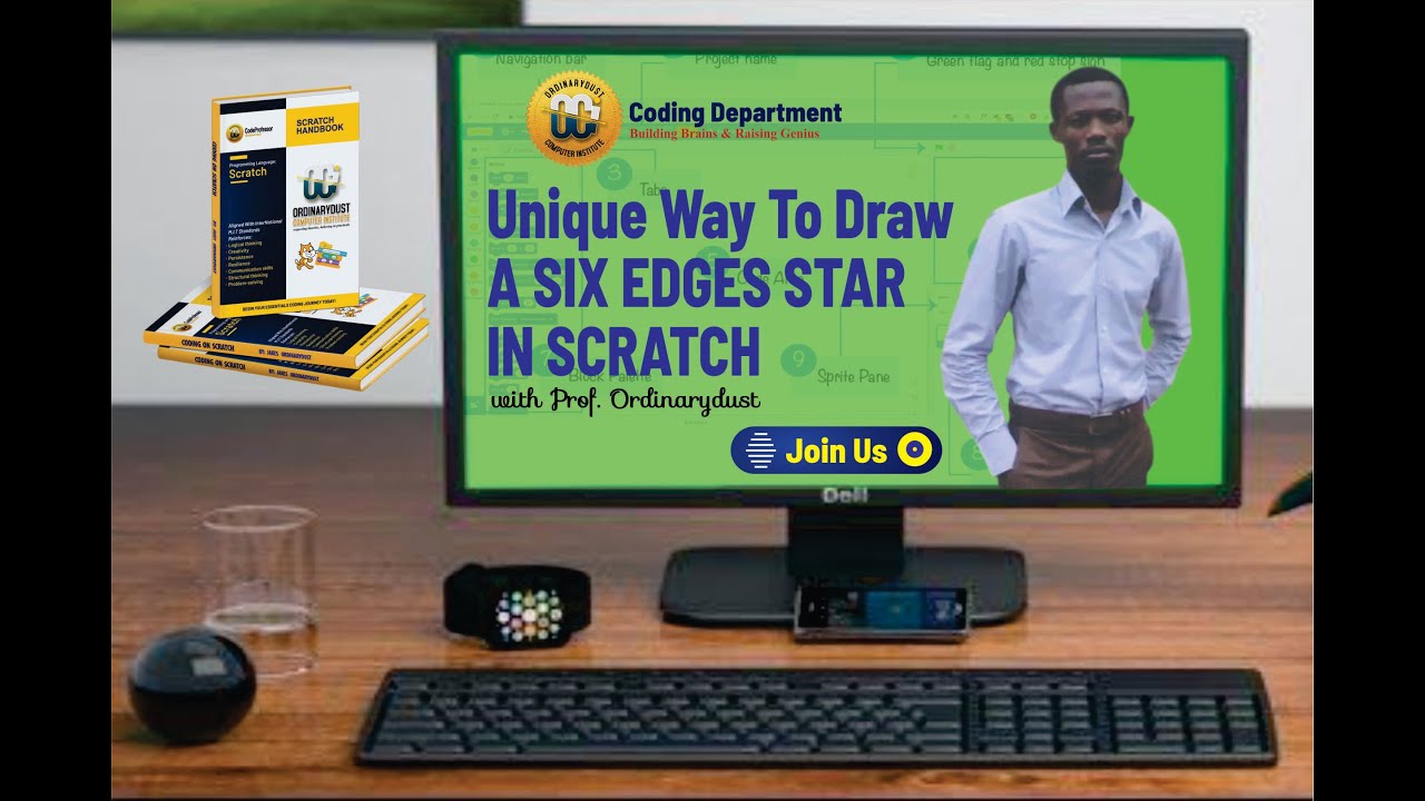 How to draw a 6-Sided STAR in Scratch - YouTube