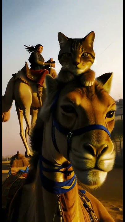Camels and cats. - YouTube