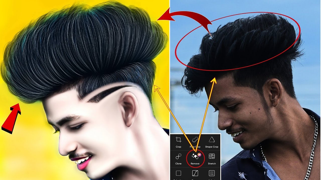 Picsart 2025 update Hair style editing - YouTube