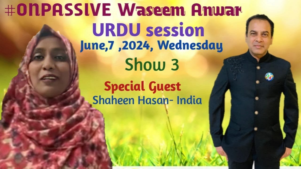 Friendly Talks with Waseem, Show 3, Host: Waseem Anwar-Pakistan, Guest ...