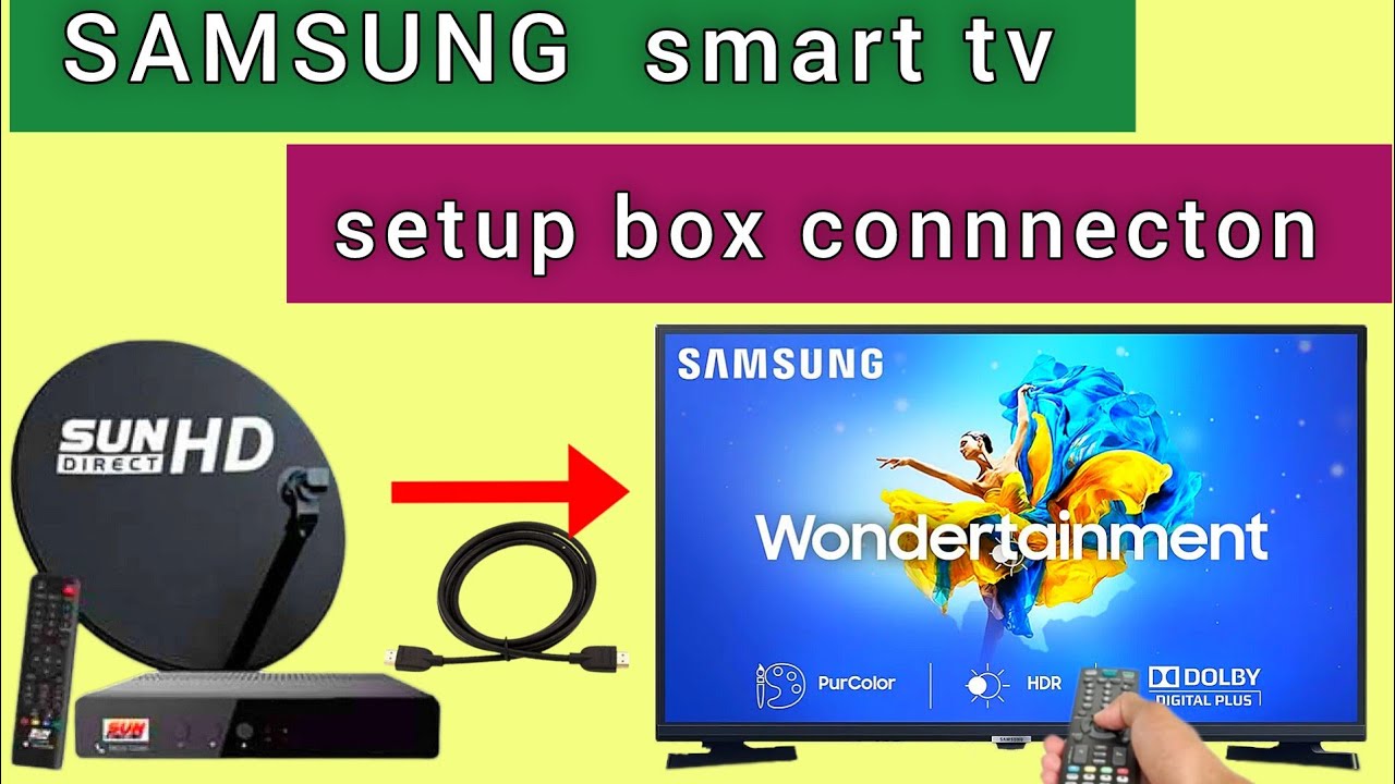 Samsung smart tv setup box connection - YouTube