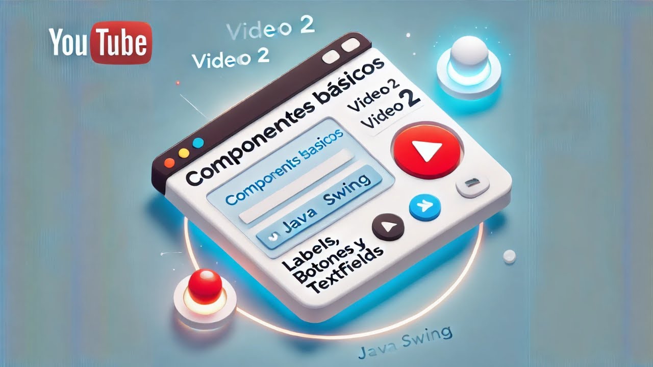 Componentes básicos en Java Swing: Labels, Botones y TextFields - YouTube