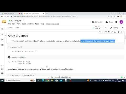 PPS online session-9 | Python | Numpy | Pandas - YouTube