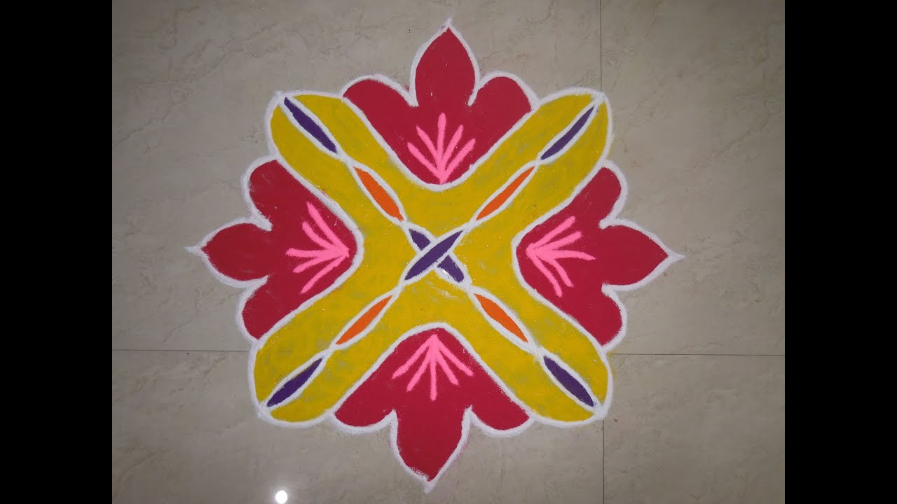6 To 6 Dots Rangoli | Dots Rangoli Designs |Diwali Special 6 Dots ...
