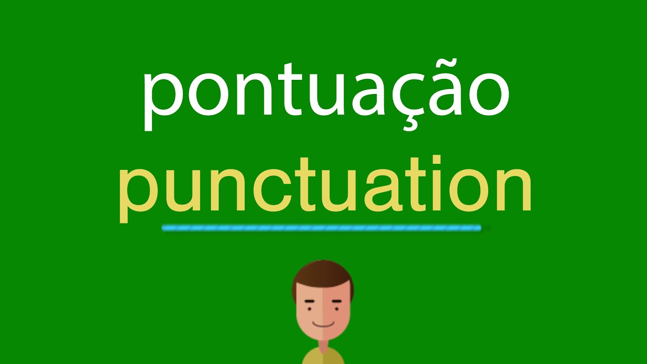 Como dizer pontuação em inglês - YouTube