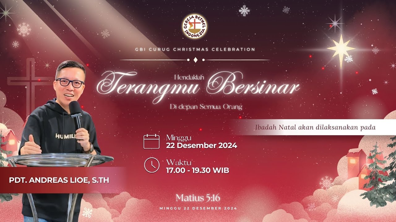 Ibadah Raya Natal || 22 Desember 2024 || GBI Curug Tangerang Live ...