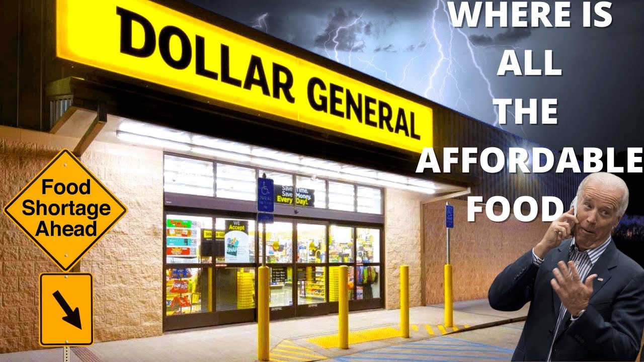 EMPTY SHELVES at DOLLAR GENERAL! FOOD SHORTAGES! PRICE INFLATION ...
