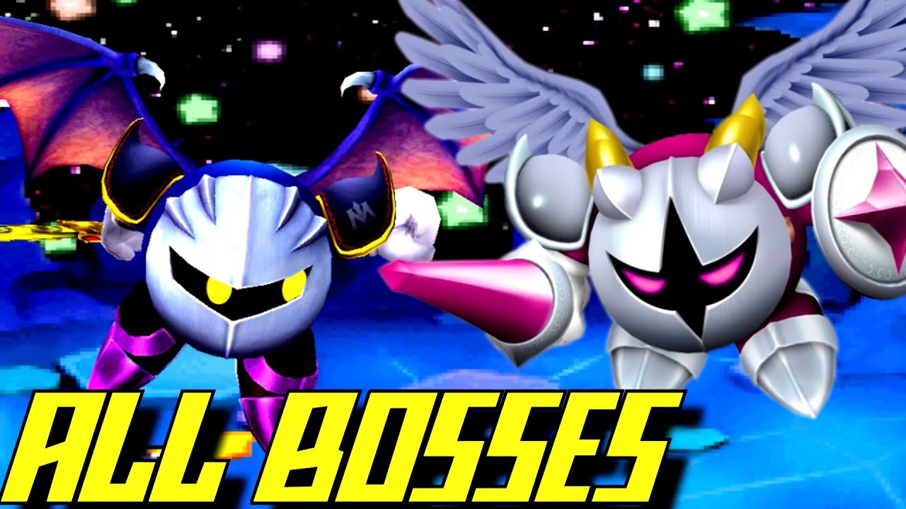 Kirby: Meta Knightmare Ultra - ALL Bosses (No Damage) - YouTube