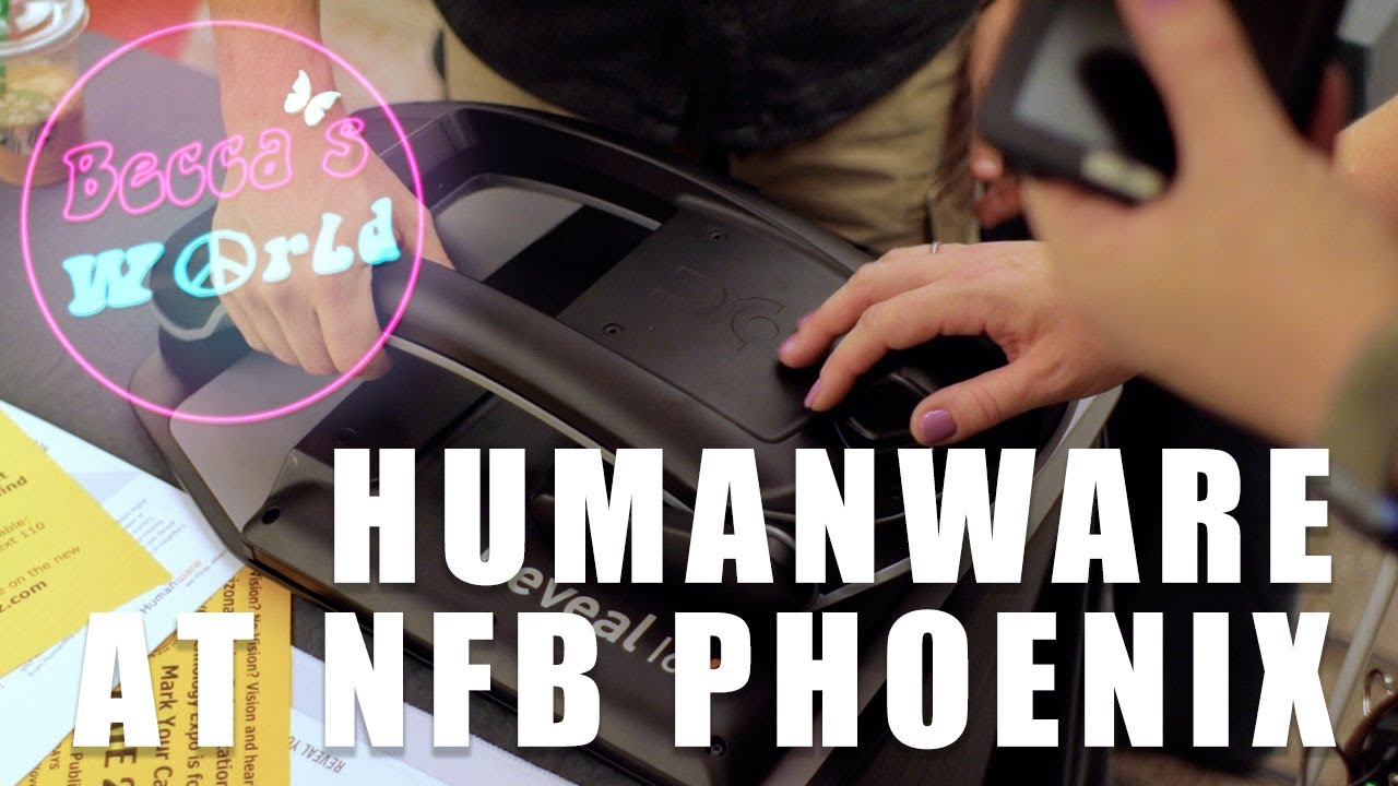 Blind Becca at the NFB Phoenix Convention with Humanware - YouTube