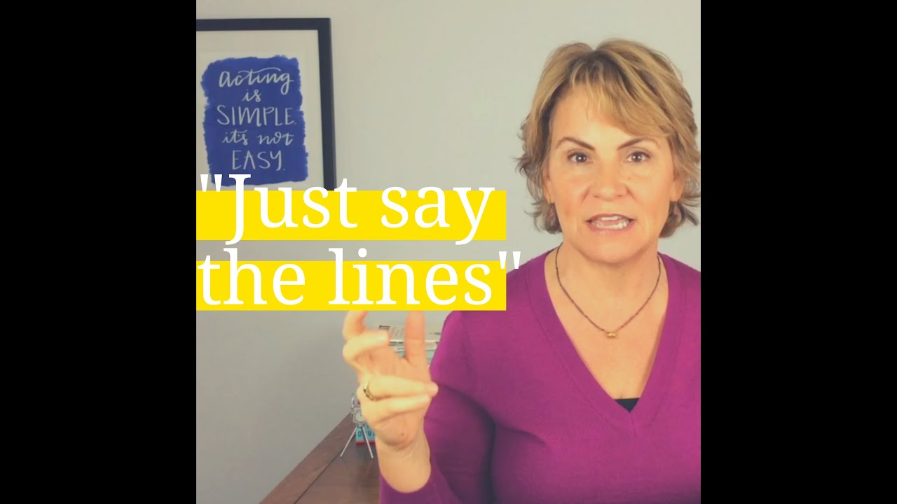 Audition Tip for Actors: Just Say The Lines - YouTube