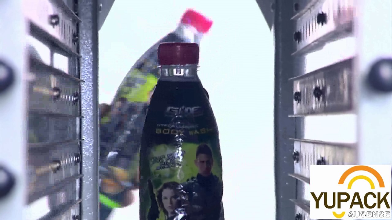 (YUPACK) SM1230 label shrink wrapping machine - YouTube