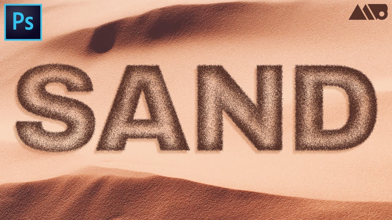 How to Create Sandblasted Text in Adobe Photoshop Tutorial - YouTube