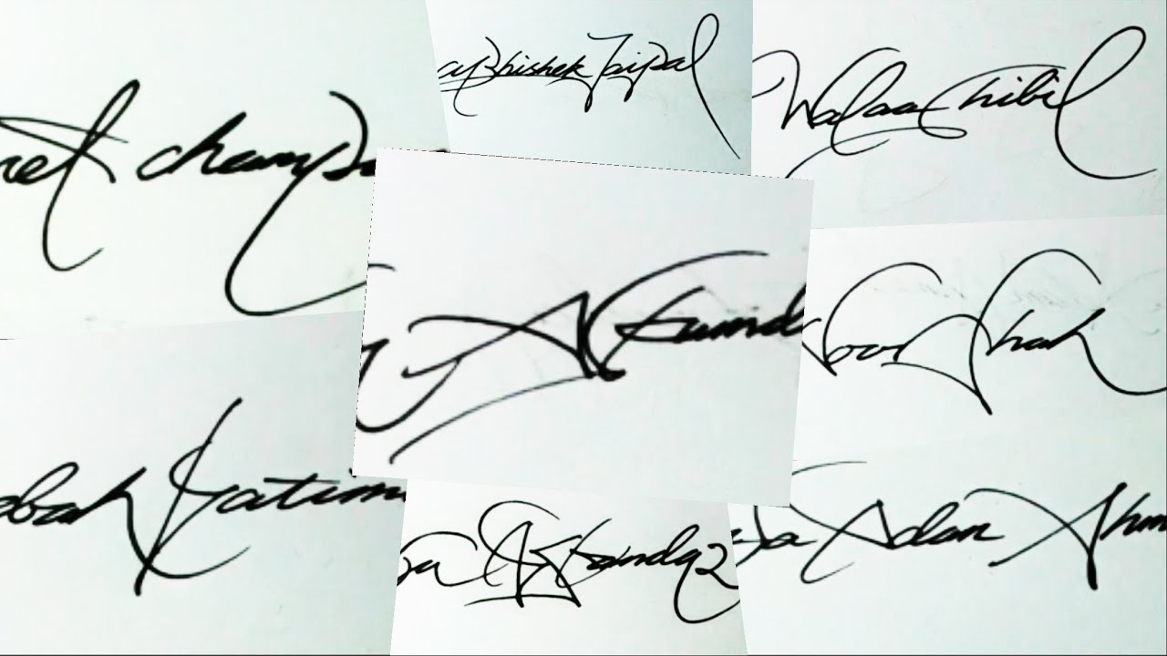Superb-Impressive Designed Signatures(For Our Subscribers)! - YouTube