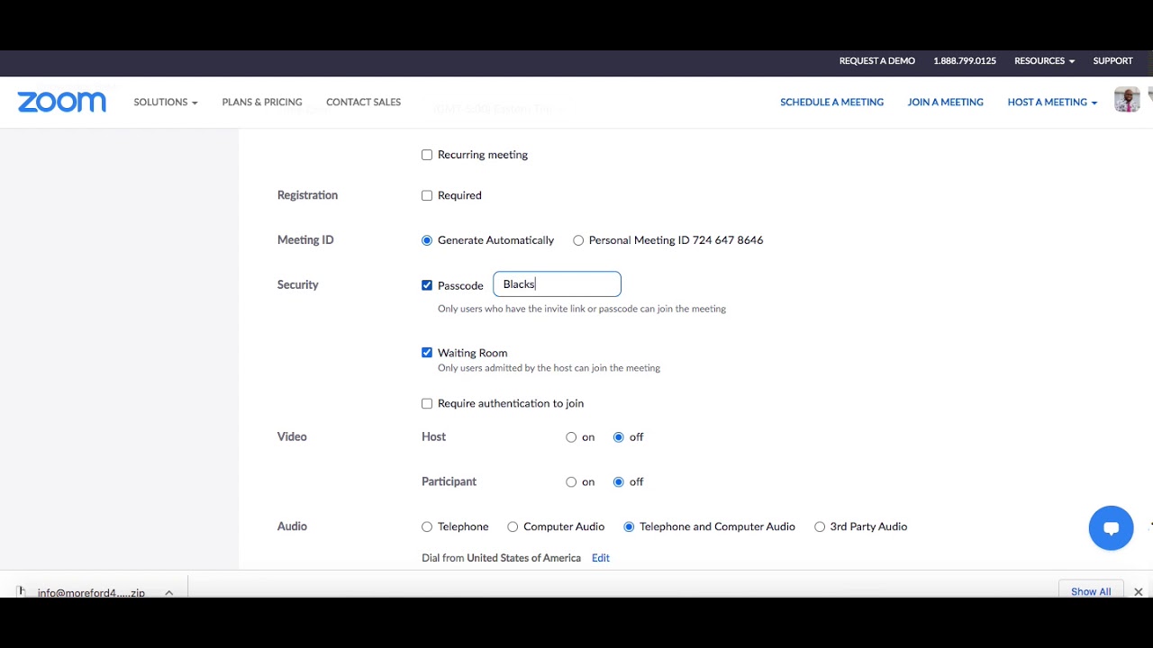 How to make a Zoom link as a BPS sub - YouTube