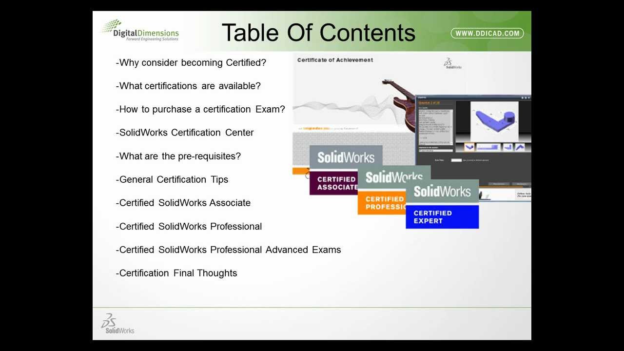 SolidWorks Certification CSWP Prep - YouTube
