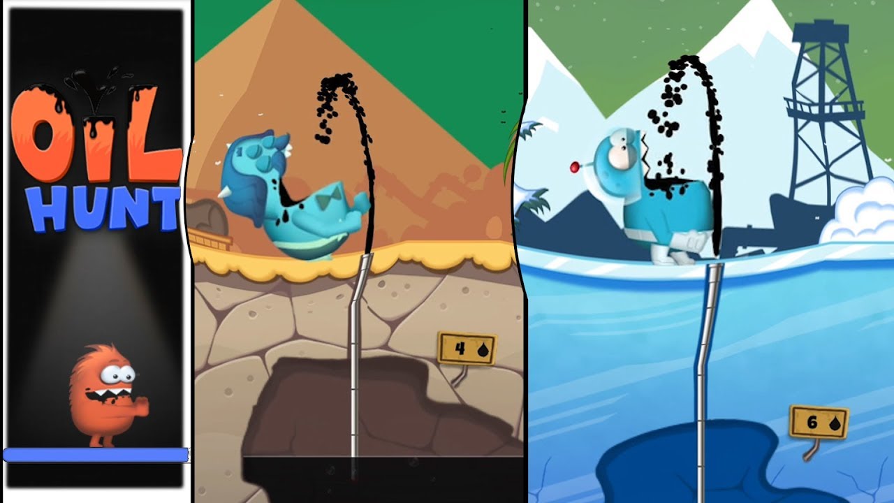 Oil Hunt | Monsters Game (Android Gameplay) | Cute Little Games - YouTube