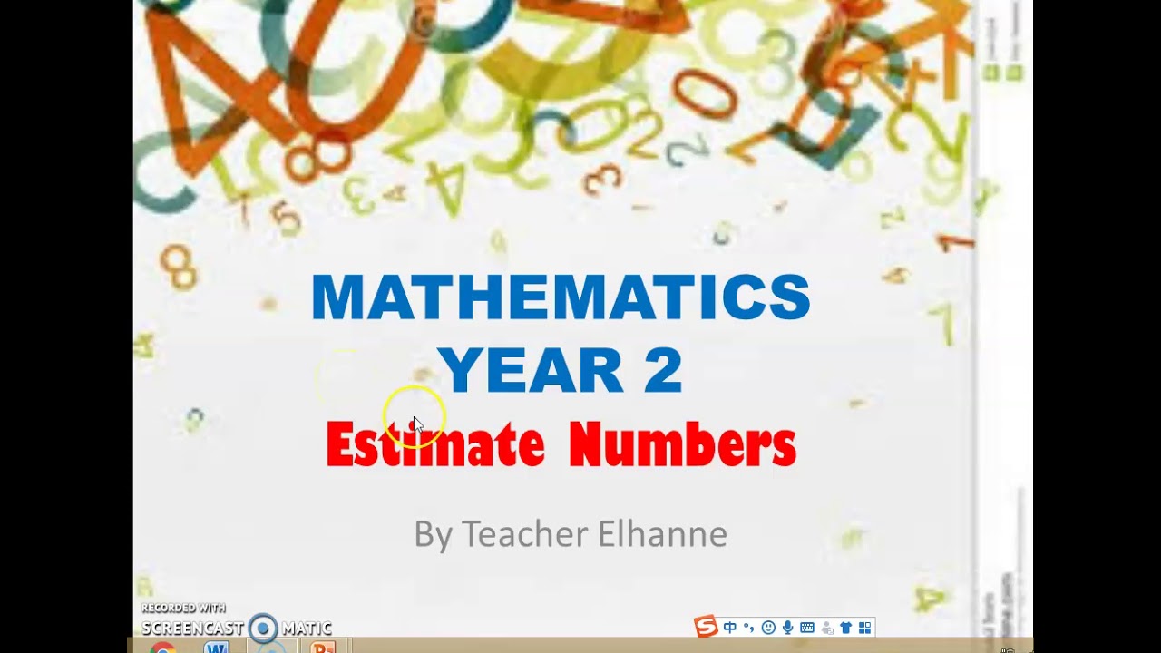 Mathematics DLP Year 2 - Estimate Numbers - YouTube
