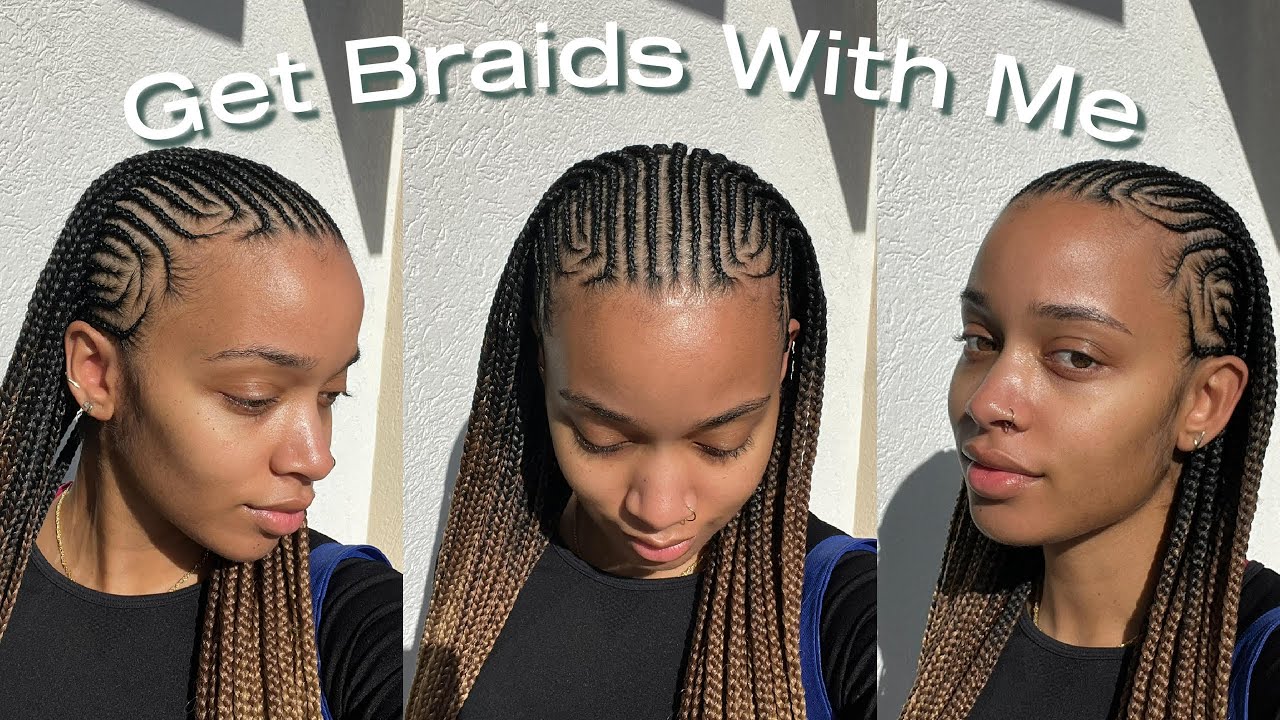 Non-Toxic Braiding Hair?! | My First Tribal Cornrow Style After Locs Ft ...