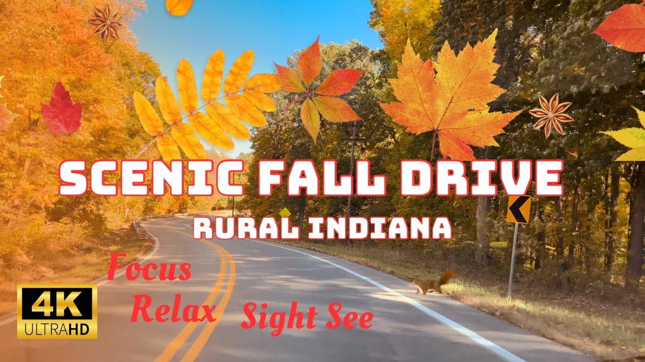 Scenic Fall Drive - Brown County Indiana - YouTube