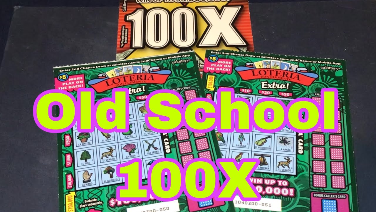 20 x 1, 5 x 2 California Lottery Scratchers: Trying the Old School 100X + Loteria! - YouTube
