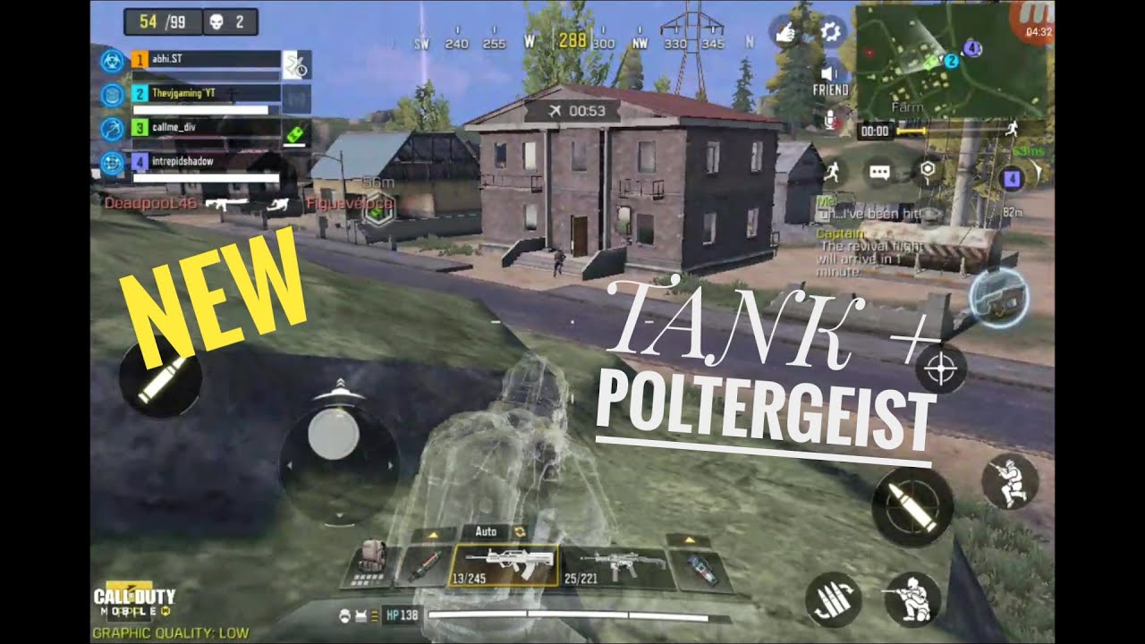 *NEW* TANK + POLTERGEIST CLASS GAMEPLAY| CALL OF DUTY MOBILE BATTLE ...