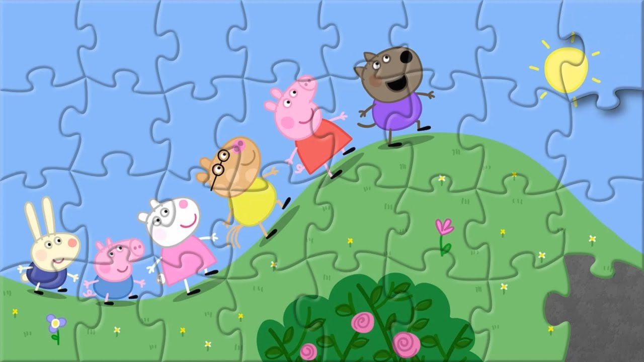 peppa pig and her friends - Peppa pig with friends - puzzle for kids ...