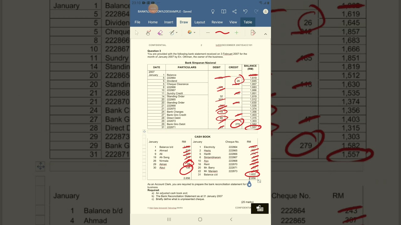 Bank recon example part 2 - YouTube