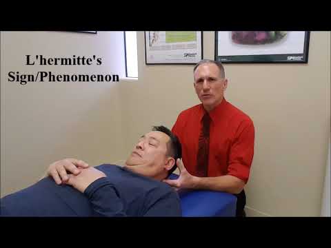 L'hermitte's Sign/Phenomenon AKA Barber Chair Phenomenon - YouTube