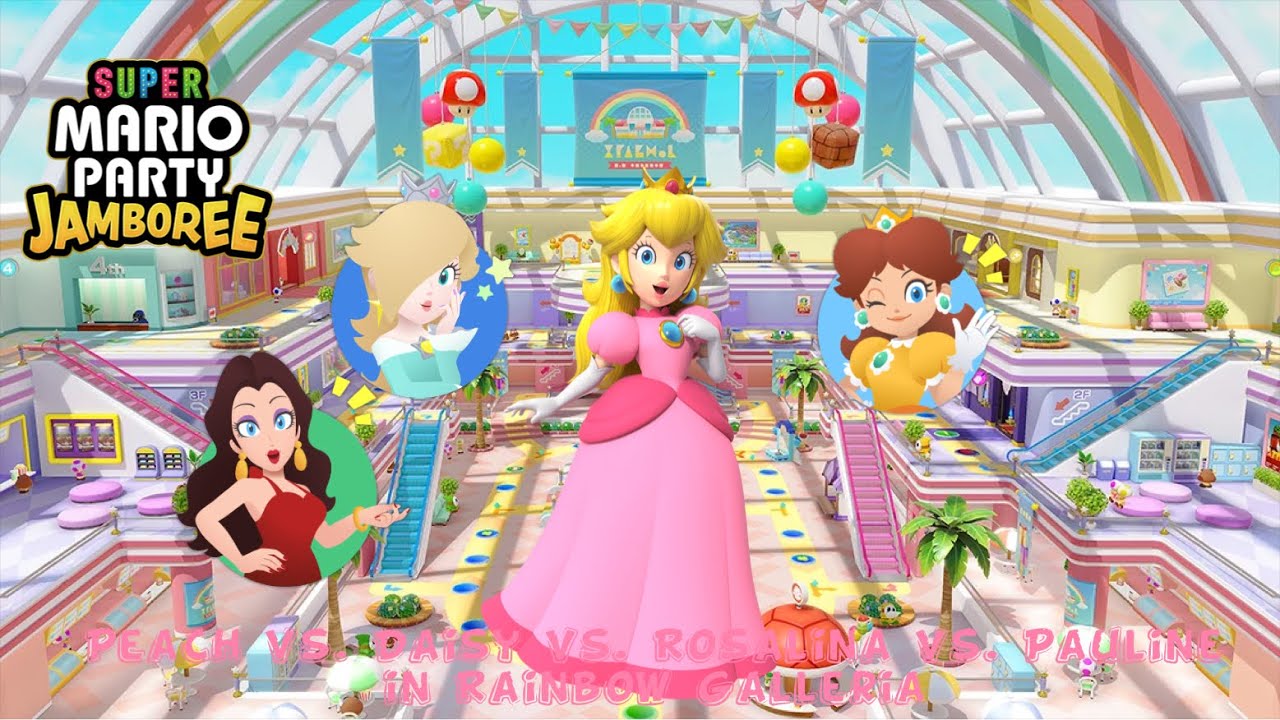 Super Mario Party Jamboree: Peach vs. Daisy vs. Rosalina vs. Pauline in ...
