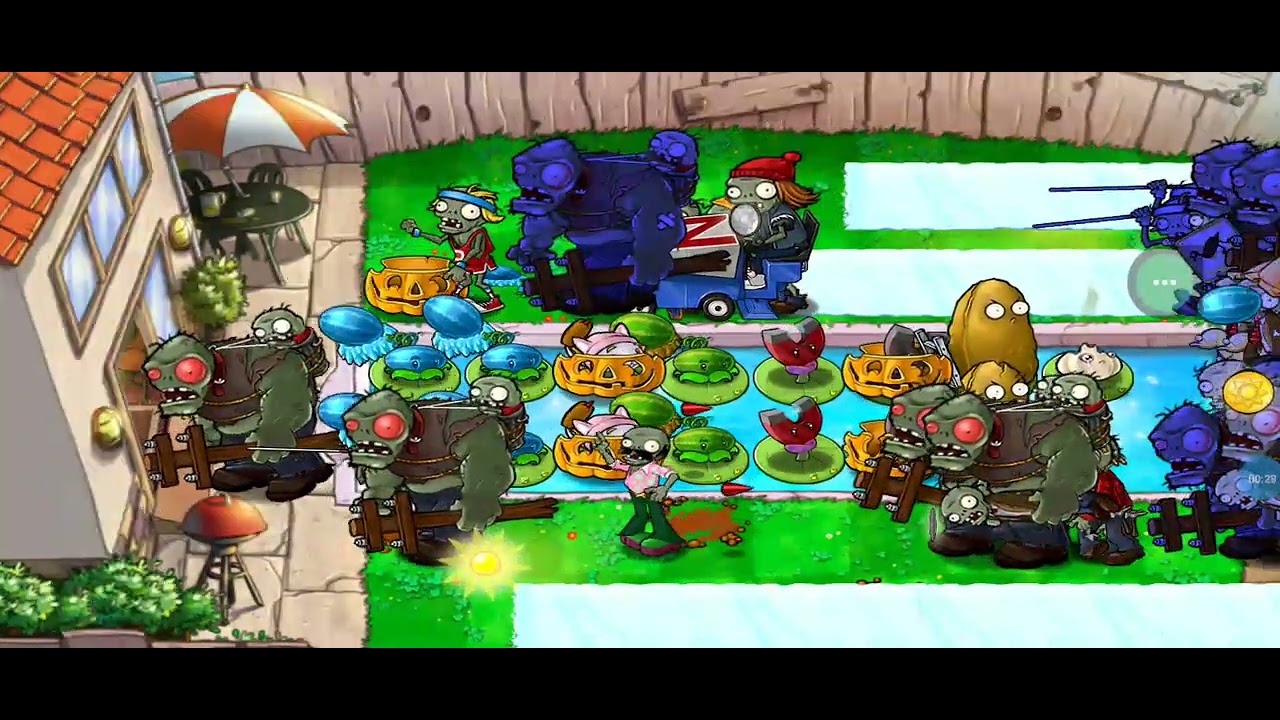 Plants vs Zombies - Giga-garantaur zombie enters my house - YouTube