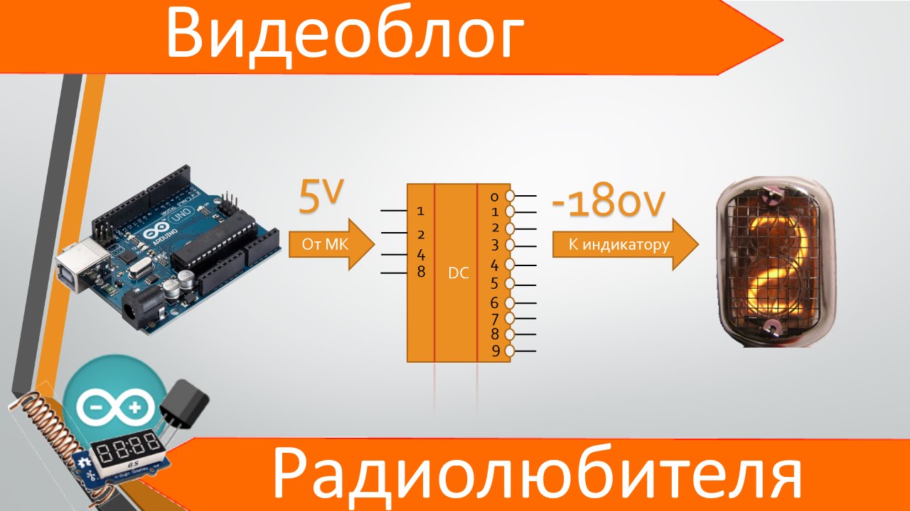 Подключение газоразрядных индикаторов к Arduino (часть 1) - YouTube