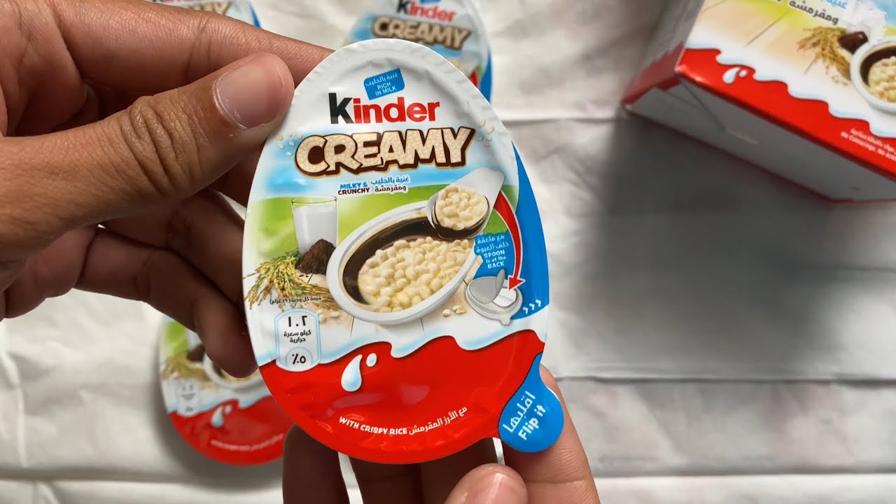Kinder Creamy - Chocolate Kinder Candy - YouTube