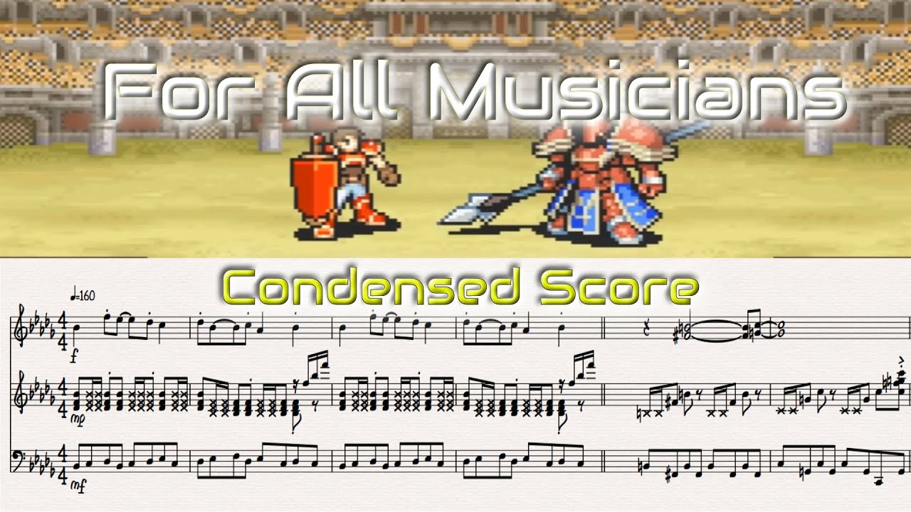Arena Battle (from Fire Emblem The Sword Of Seal)- Sheet Music - YouTube