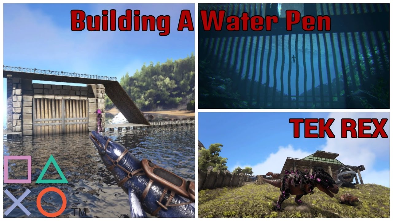 Water Pen And Hard Megapithecus Battle ARK Survival Evolved PS4 - YouTube