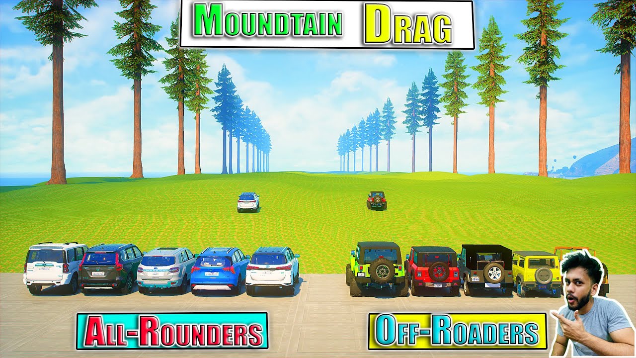 Indian Off-Roaders Vs All-Rounder SUVs Mountain Drag Race GTA 5 - YouTube