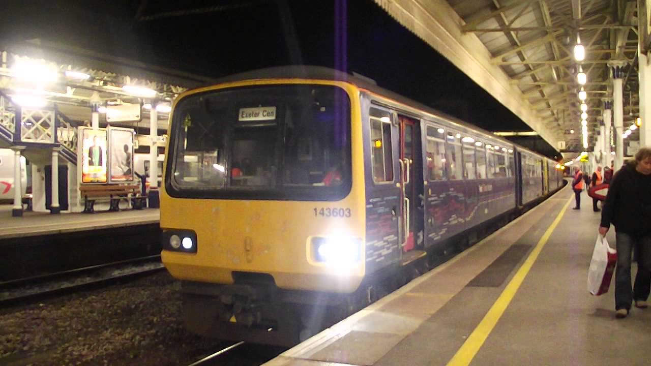 First Great Western Class 143 - 143 603 At Exeter St Davids On 19/1 ...
