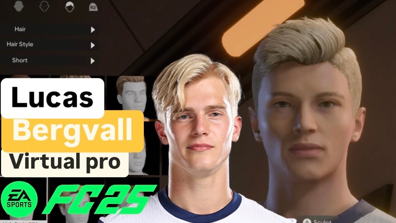 EAFC 25 FACE Creation | LUCAS BERGVALL | virtual pro - YouTube