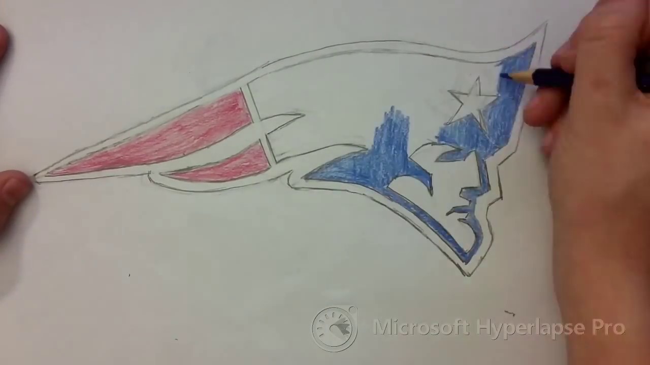 How to Draw New England Patriots Flying Elvis - YouTube