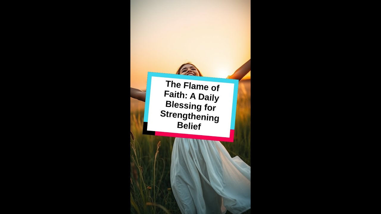 The Flame of Faith: A Daily Blessing for Strengthening Belief - YouTube