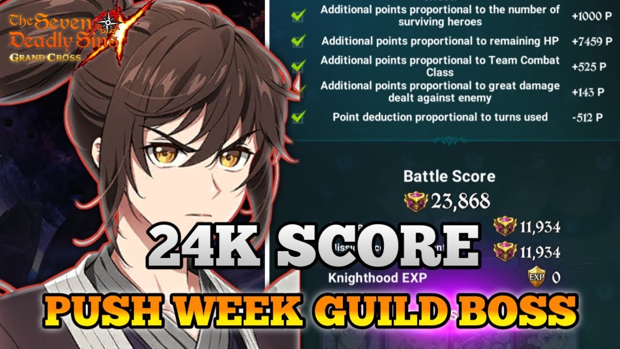 24K SCORE USING NEW DIANE GUILD BOSS PUSH WEEK HELL DIFFICULTY | Seven ...