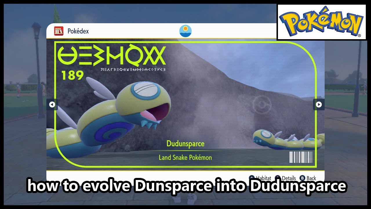 How to evolve Dunsparce into Dudunsparce in Pokemon scarlet and violet ...