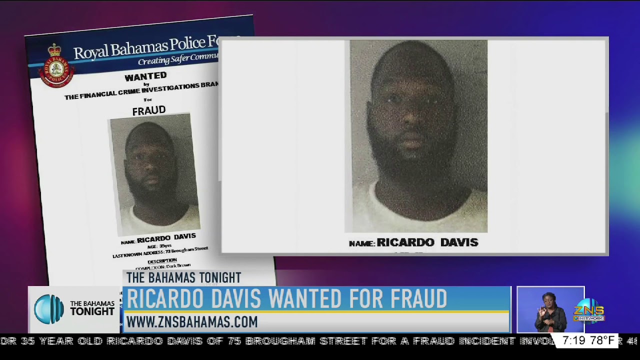 RICARDO DAVIS WANTED FOR FRAUD - YouTube
