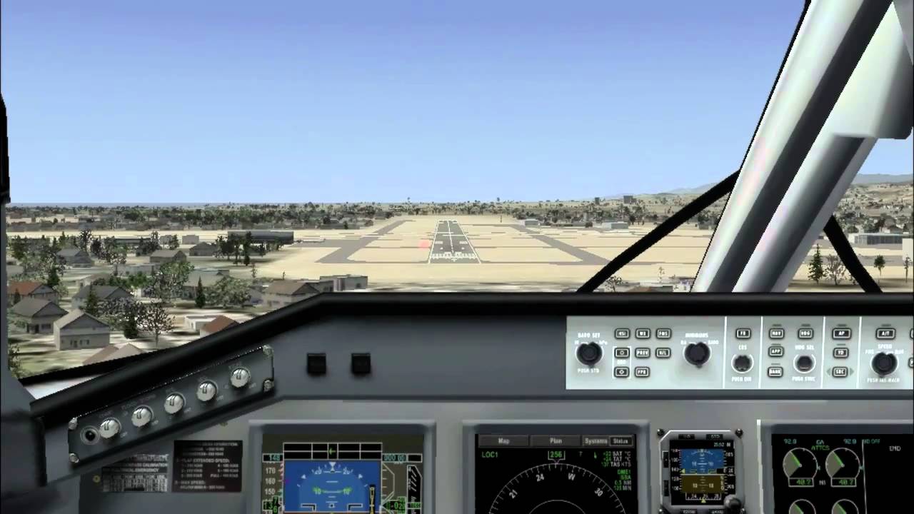 FSX Frontier Airlines E-170 landing in Santa Barbara - YouTube