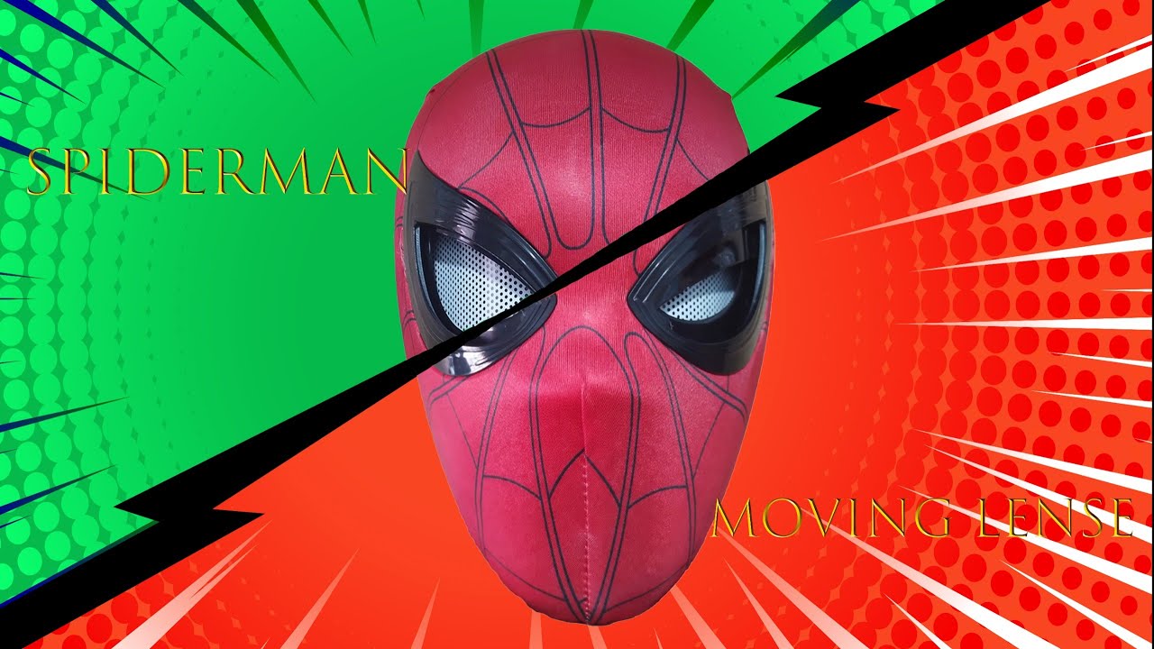Spider man moving lense || Spider man moving eyes - YouTube