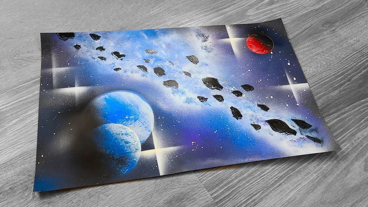 old school spray paint art "HOW TO" - YouTube