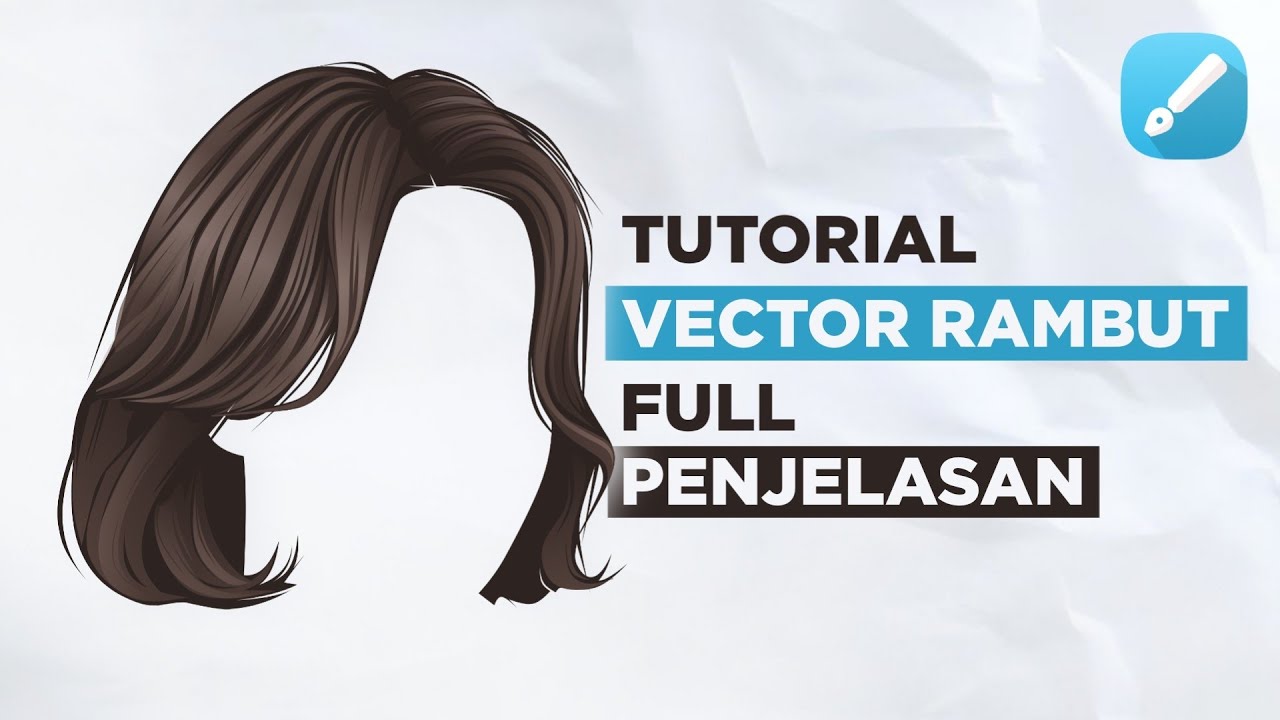 Tutorial Vector Rambut SIMPEL di Infinite design | Infinite Design ...