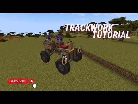 How to Make a Base of a Car in Minecraft Create: Trackwork - YouTube