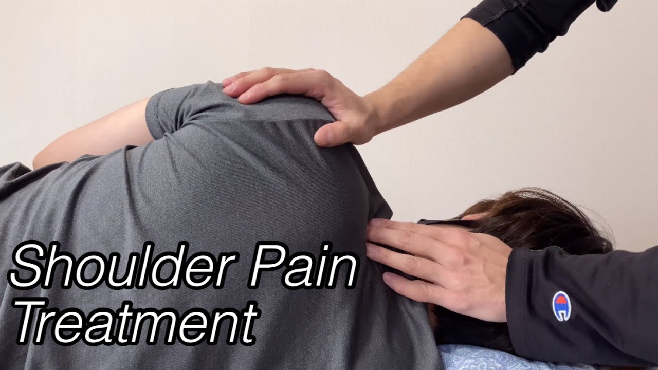 Myofascial release for shoulder pain - YouTube
