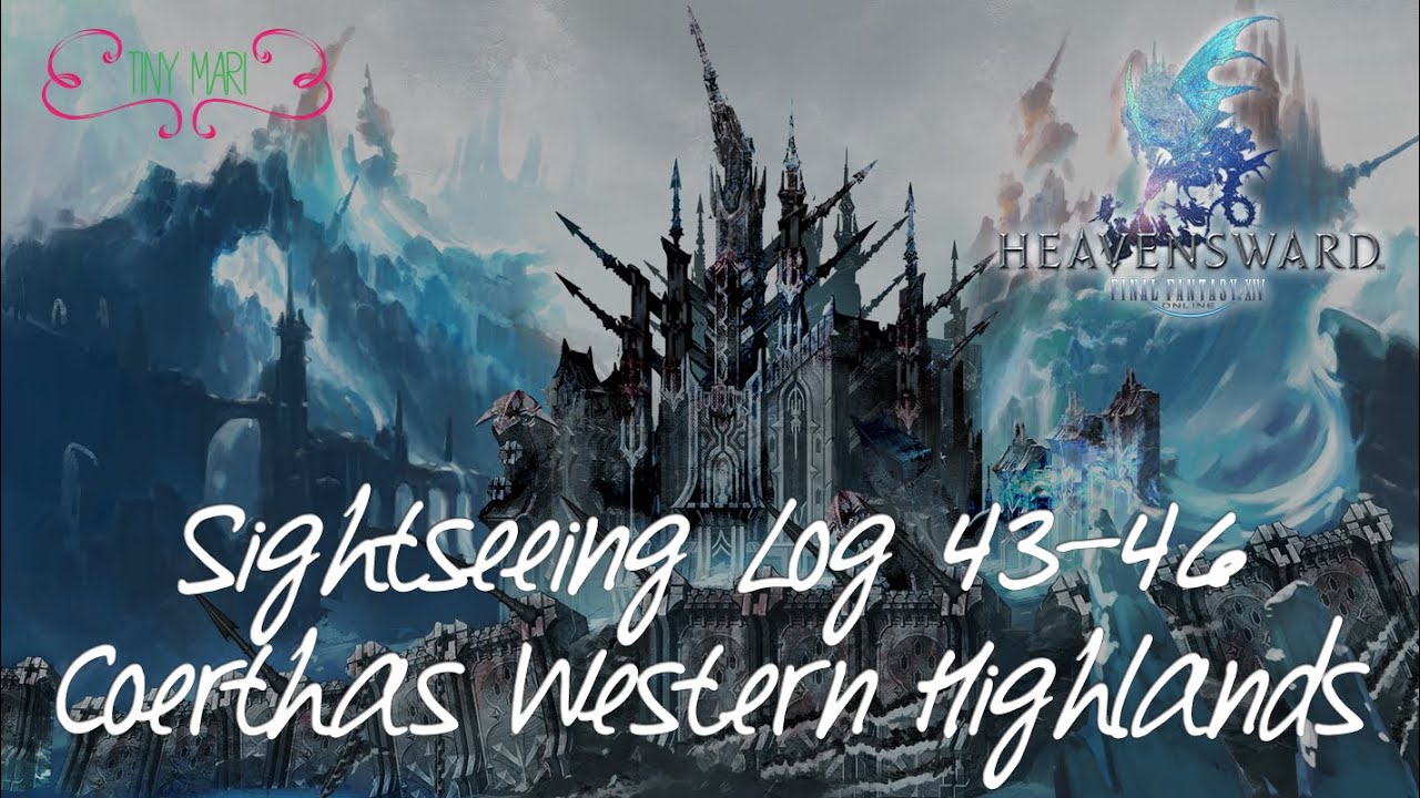 FFXIV Heavensward - Sightseeing Log 43-46 at Coerthas Western Highlands ...
