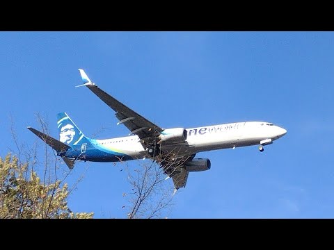 Alaska 737-990(ER)(Split Scimitar Winglets) Landing in Minneapolis ...